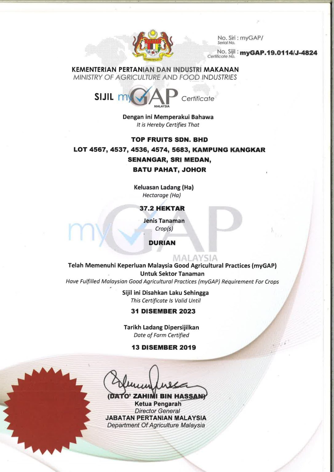 What We Do | Top Fruits Sdn Bhd